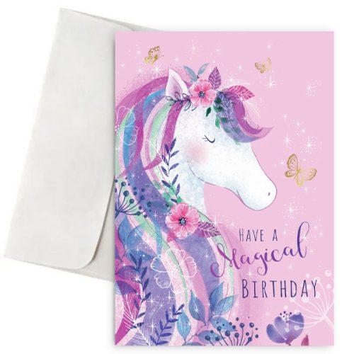 Κάρτα Γενεθλίων - Μονόκερος | balloon.gr